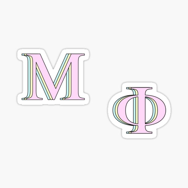 Phi Mu Stickers | Redbubble