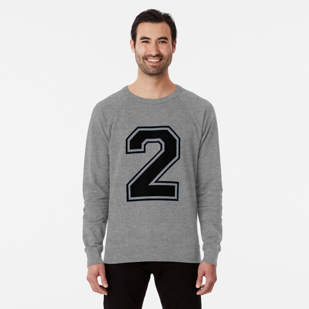 "Varsity Team Sports Uniform Number #2 - Black" Sticker for Sale by ...
