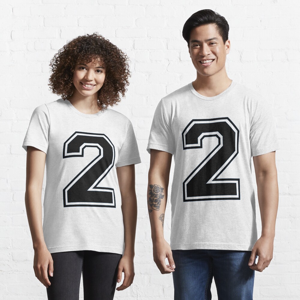 "Varsity Team Sports Uniform Number #2 - Black" Sticker for Sale by ...