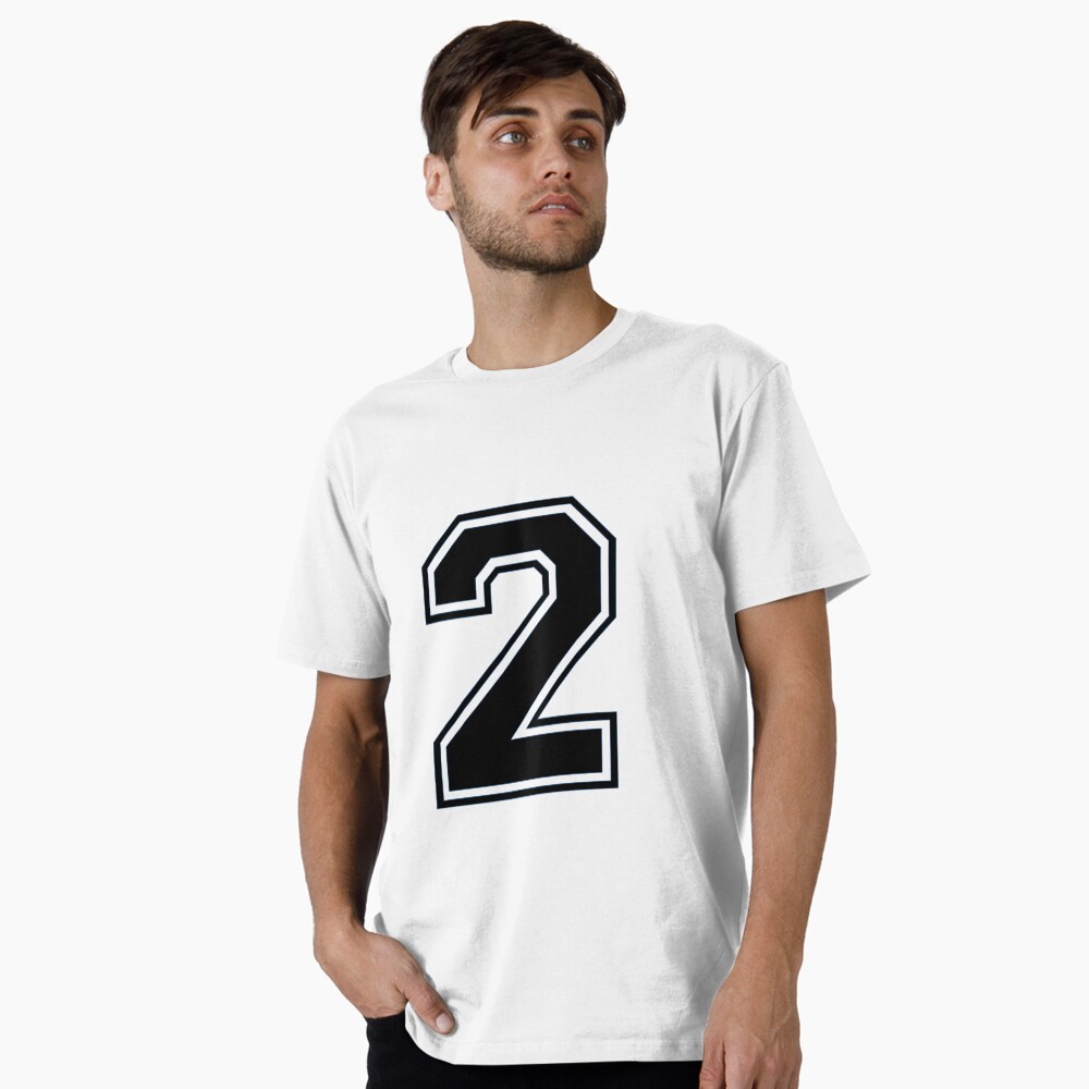 "Varsity Team Sports Uniform Number #2 - Black" Sticker for Sale by ...