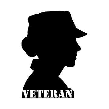 "Female Veteran" Sticker for Sale by KaitlinPeppers | Redbubble
