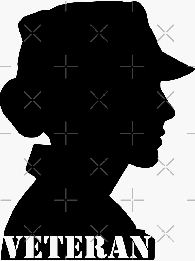 "Female Veteran" Sticker for Sale by KaitlinPeppers | Redbubble