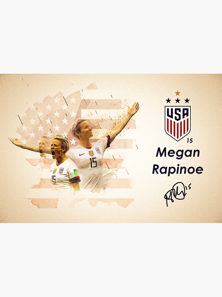 "Megan Rapinoe USWNT" Sticker for Sale by IMystikHD | Redbubble