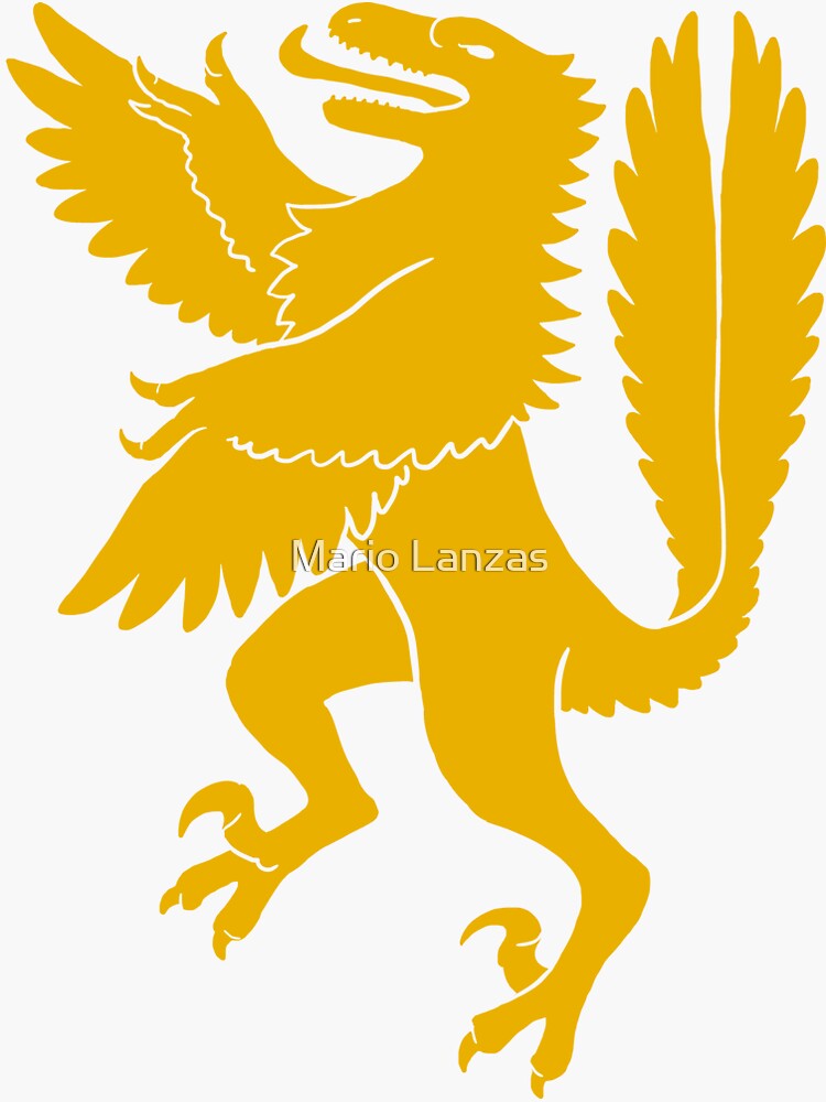 "VELOCIRAPTOR coat of arms . " Sticker for Sale by mariolanzas | Redbubble