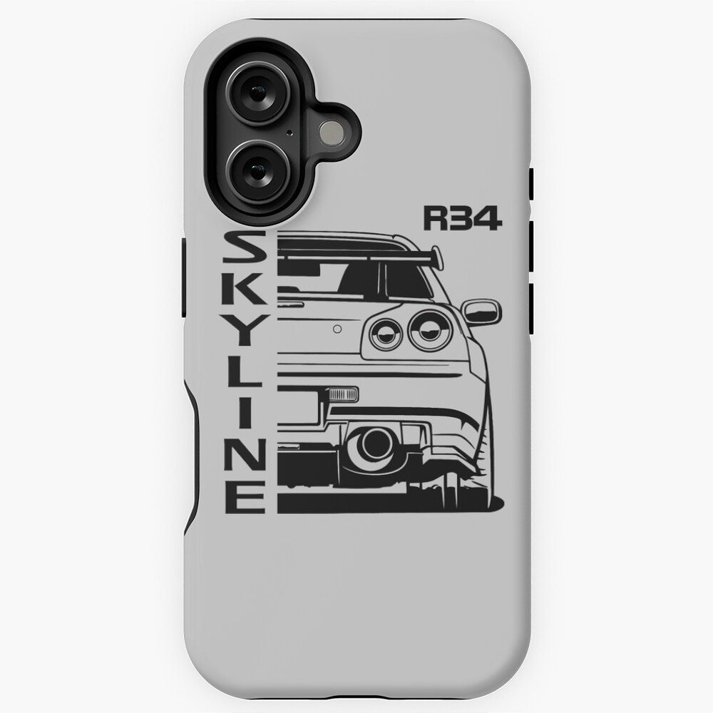 "R34 Skyline GT-R - JDM - RB26 - Car Guys" Sticker for Sale by KYGSales ...