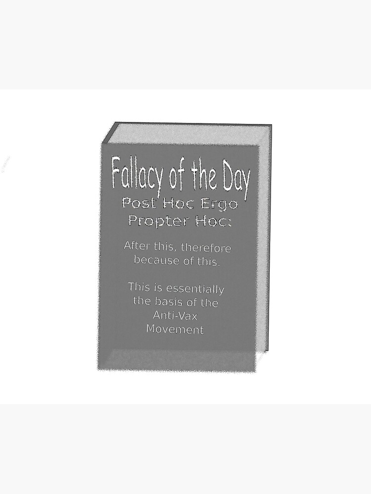 Fallacy: Post Hoc Premium Matte Vertical Poster sold by EriRies | SKU ...