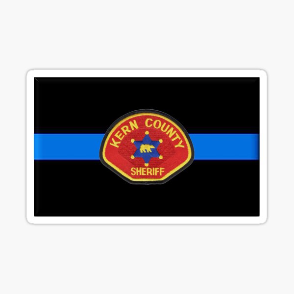 "Kern County Sheriff Blue Line" Sticker for Sale by lawrencebaird ...