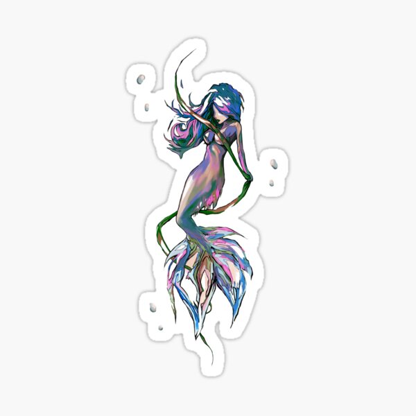 "Mermaid" Sticker for Sale by RaytheWicked | Redbubble
