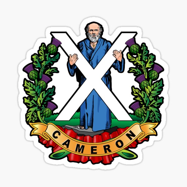 "QUEEN'S OWN CAMERON HIGHLANDERS" Sticker for Sale by WOOFANG | Redbubble
