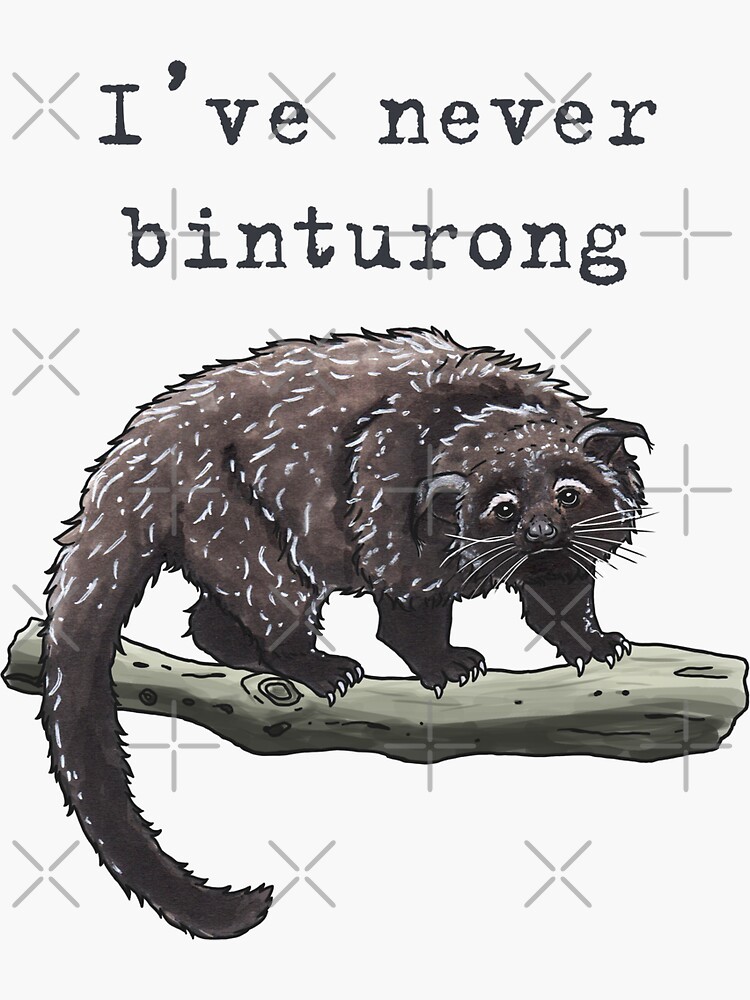 "Binturong - Animal series" Sticker for Sale by BeeHappyShop | Redbubble