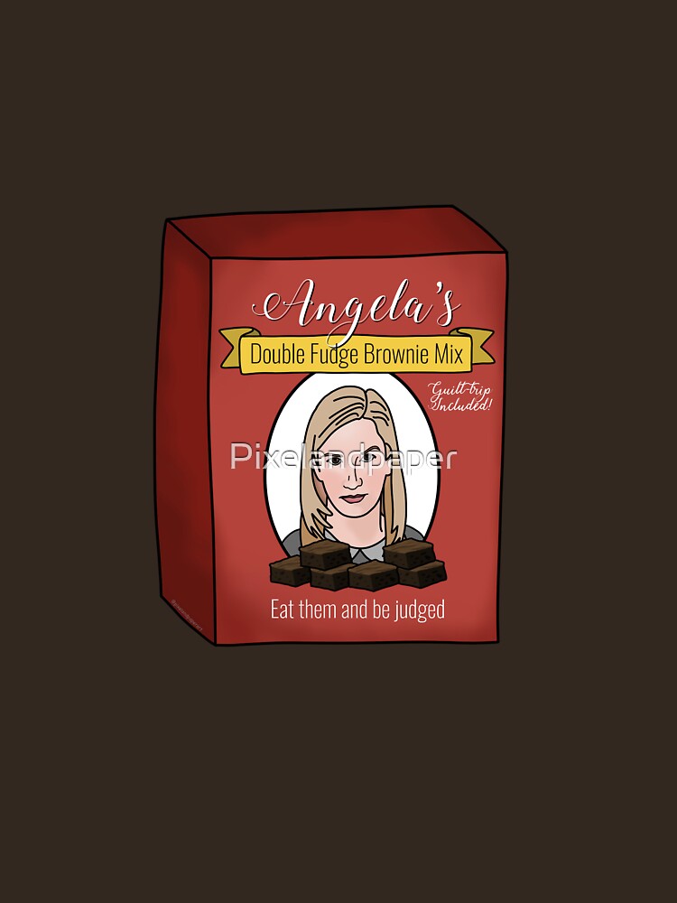 "Angela’s Double Fudge Brownie Mix Box" T-shirt by Pixelandpaper ...