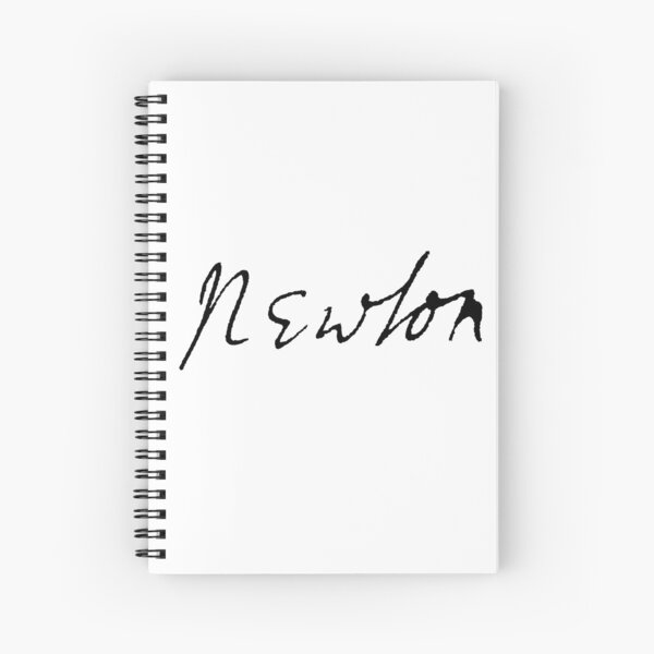 Isaac Newton Spiral Notebooks | Redbubble