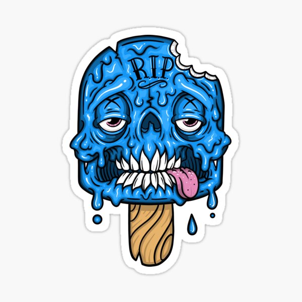 "Tombstone Creamsicle " Sticker by dirtbagdenim | Redbubble