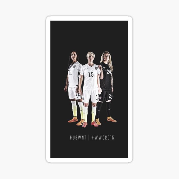 "USWNT 2015 Throwback Poster" Sticker for Sale by sheilaaaa | Redbubble