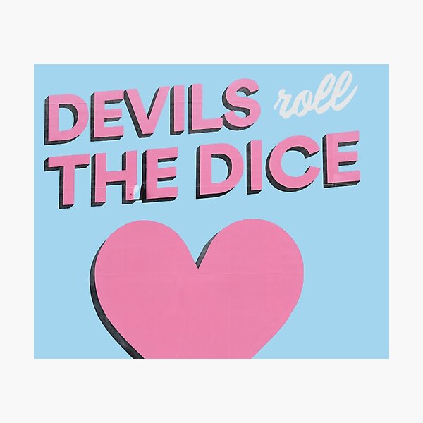 Lámina fotográfica «Devils Roll The Dice Design» de aestheticqueen ...