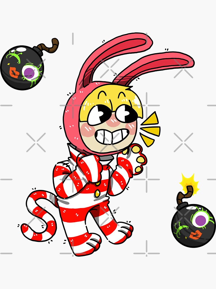 "Popee and le bombs" Sticker for Sale by iN3RDY | Redbubble