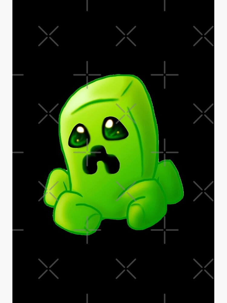 "Cute Creeper Parody Face Sticker" Poster by ApexArtz | Redbubble