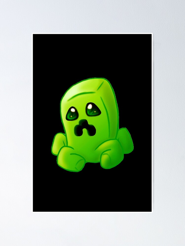 "Cute Creeper Parody Face Sticker" Poster by ApexArtz | Redbubble