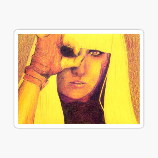 "Poker Face" Sticker for Sale by ArtbyLaurenJ | Redbubble