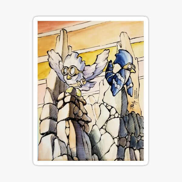 "Adventure Byrds" Sticker for Sale by ByronMcBride | Redbubble