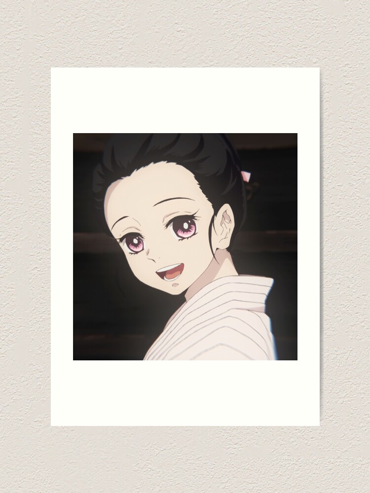 "Nezuko (Smiling Human Form) - Kimetsu no Yaiba/ Demon Slayer" Art ...