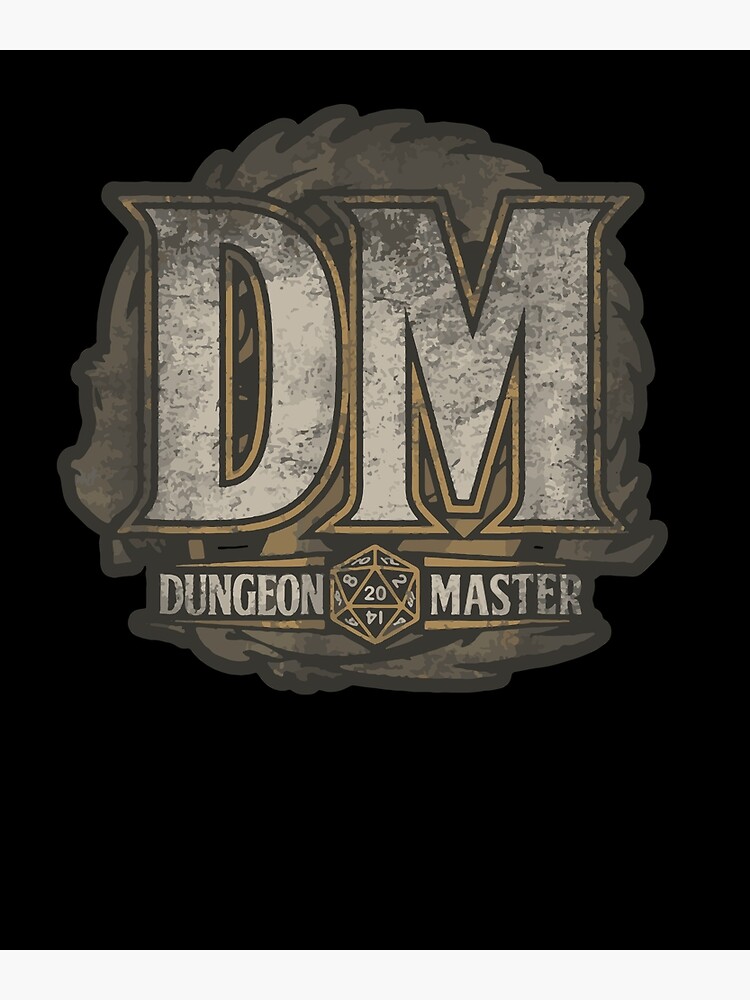"Dnd Rpg Vintage Gm Dungeon Game Dm Master Role Play" Poster for Sale ...