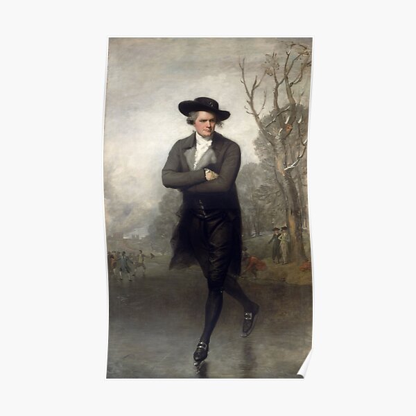 "Gilbert Stuart - The Skater - Portrait of a Gentleman Skating" Poster ...