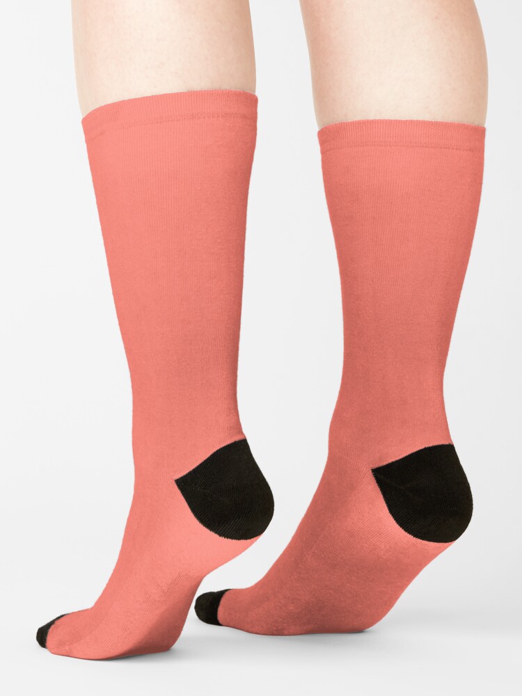 Salmon colored socks store