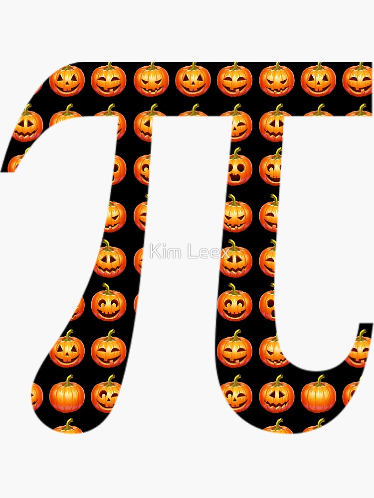 "Pi pumpkin - Halloween" Sticker for Sale by CurlyNiece | Redbubble