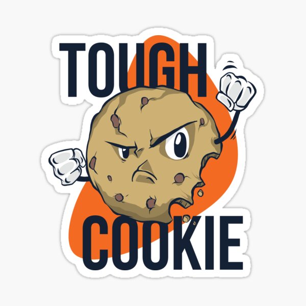 "Tough Cookie cartoon Design" Sticker for Sale by FFelder | Redbubble