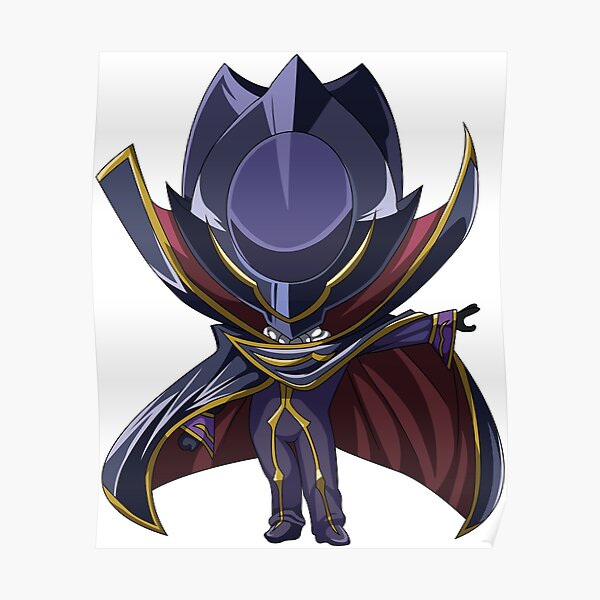 "Lelouch vi Britannia, Masked Ver. (Chibi)" Poster by Hakea | Redbubble