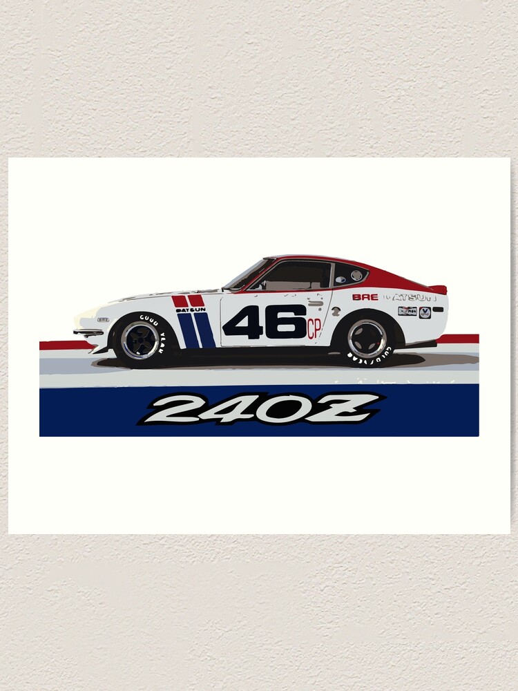 "Bre Datsun 240Z Trans-Am Championship Race Car" Art Print for Sale by ...