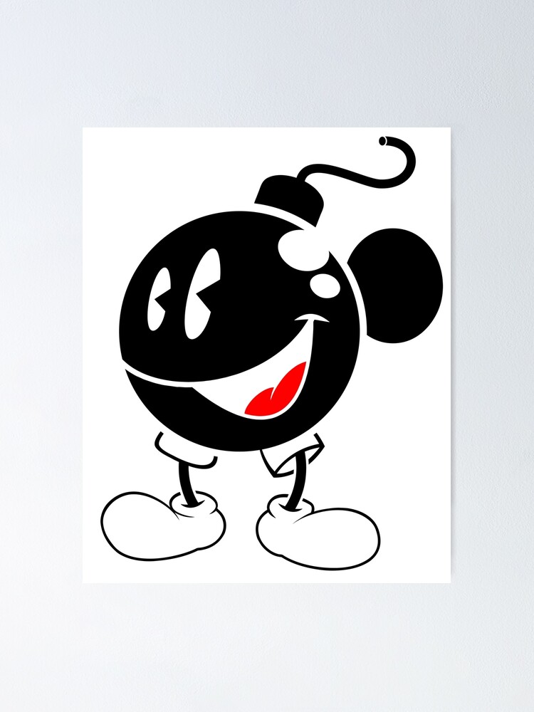 "Mickey Bomb" Poster for Sale by STREETARTCORNER | Redbubble