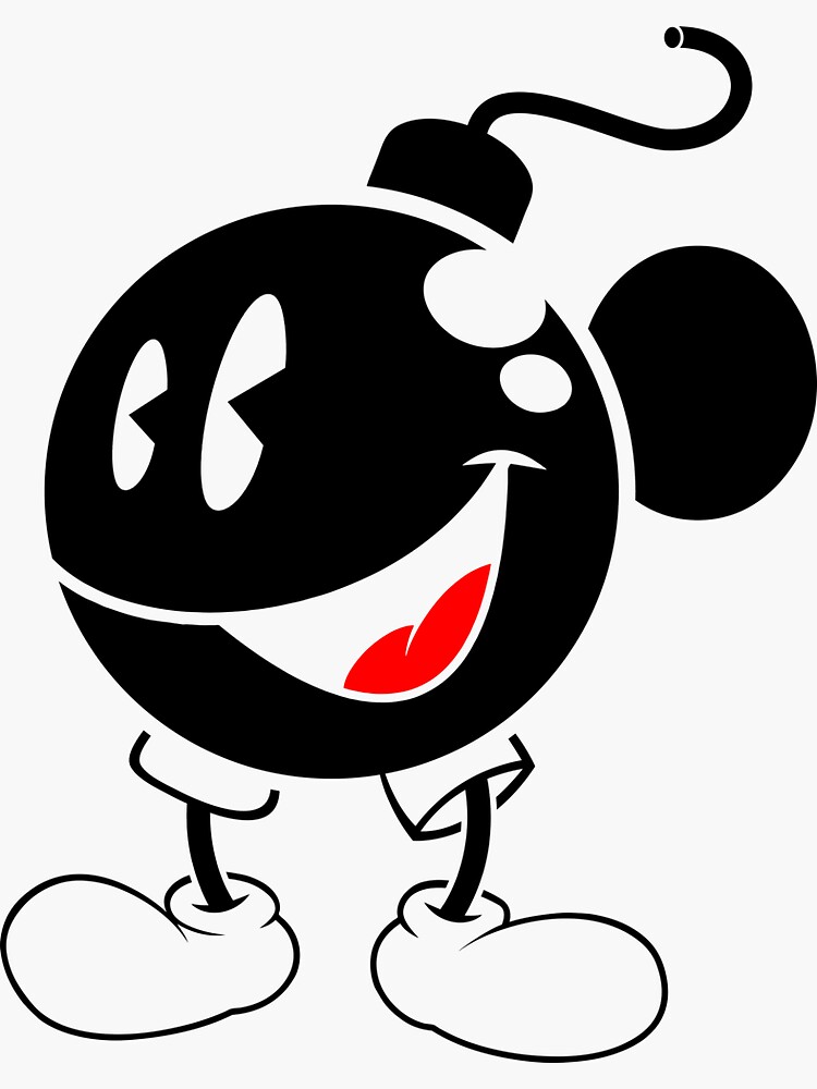 "Mickey Bomb" Sticker for Sale by STREETARTCORNER | Redbubble