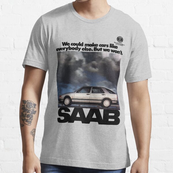 "SAAB 9000" T-shirt for Sale by ThrowbackMotors | Redbubble | saab t ...