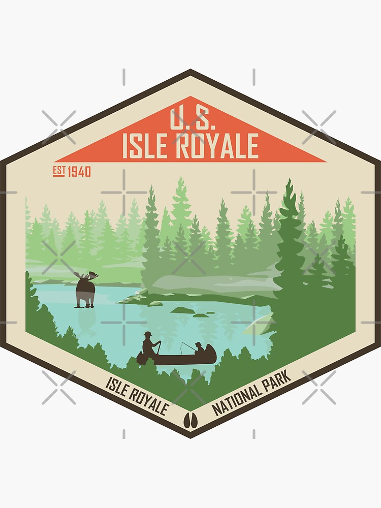 "Isle Royale National Park" Sticker for Sale by moosewop | Redbubble
