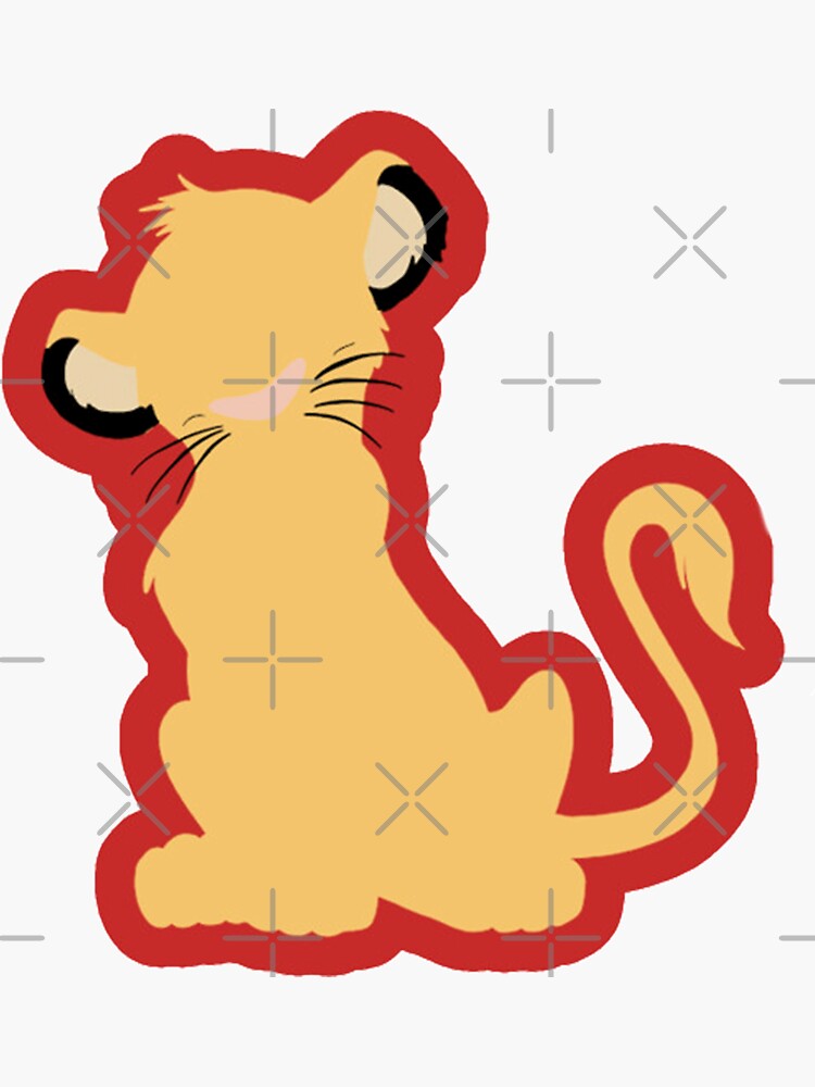 "Simba" Sticker for Sale by Hilaarya | Redbubble