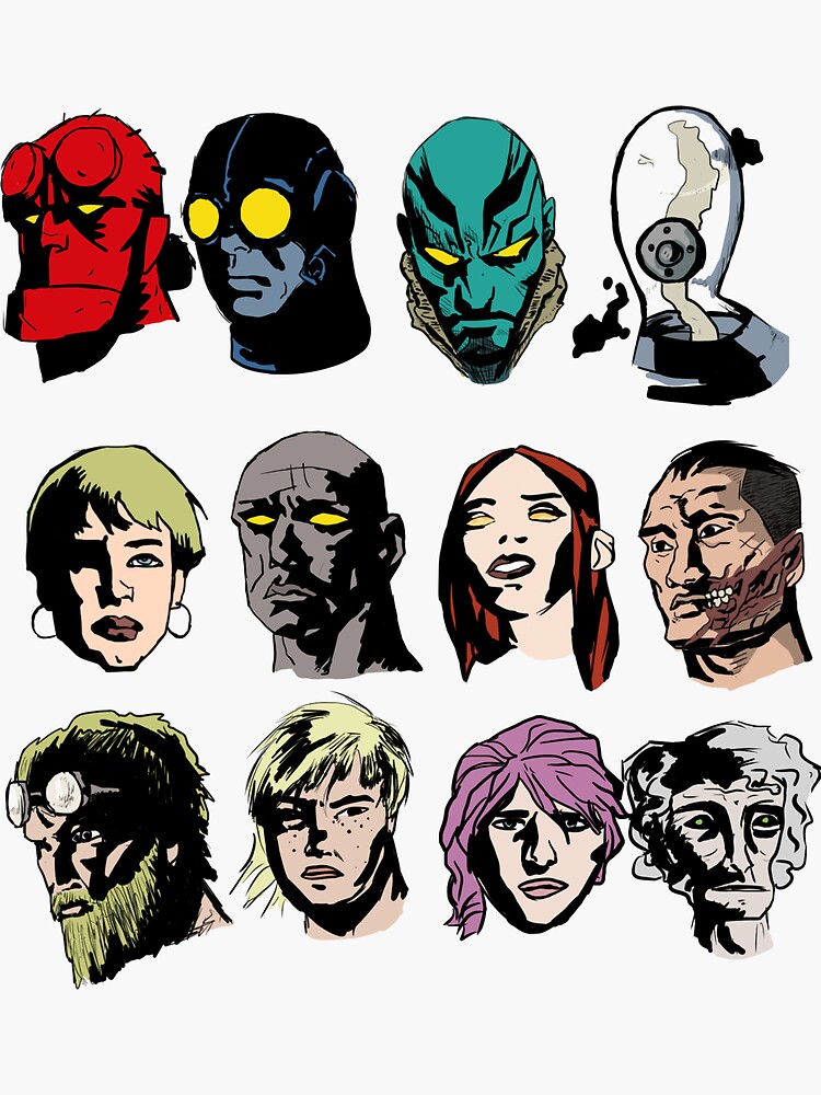 "BPRD Team" Sticker for Sale by Chrysopelea6 | Redbubble