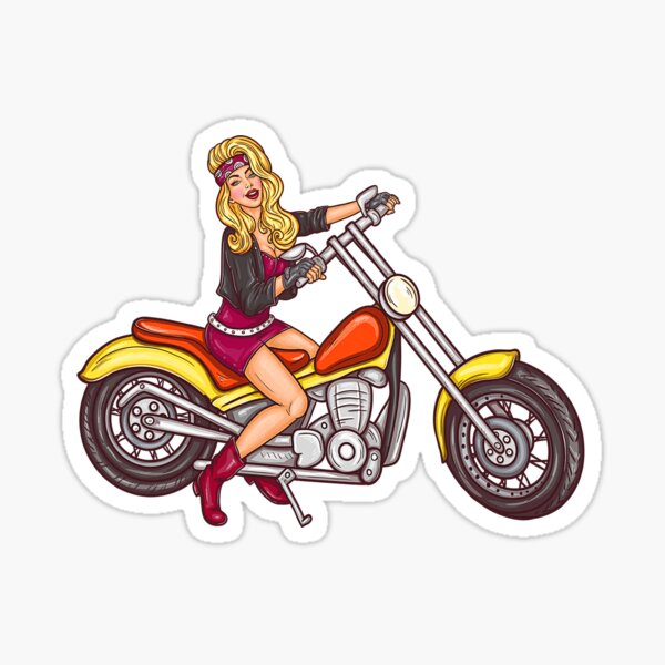 "Biker for Life I For lovers of two-wheelers" Sticker for Sale by ...