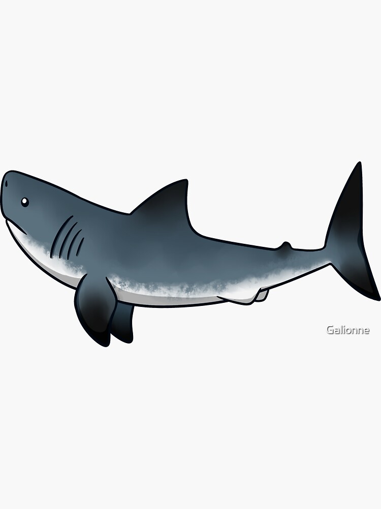 "Megalodon" Sticker by Galionne | Redbubble
