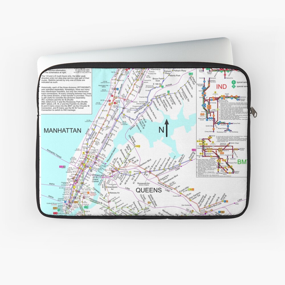 "NYC Subway Map - New York City Subway train" Sticker for Sale by ...