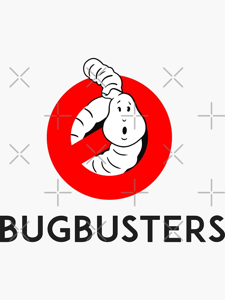 "bugbusters" Sticker for Sale by FunnyGrief | Redbubble