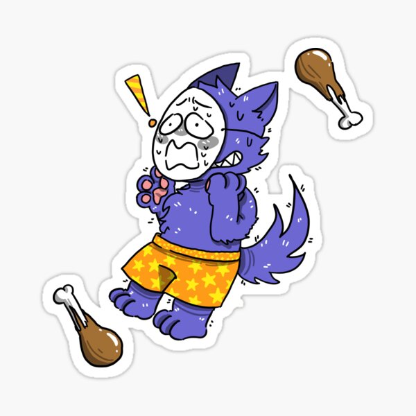 "Scaredy Kedamono" Sticker for Sale by iN3RDY | Redbubble
