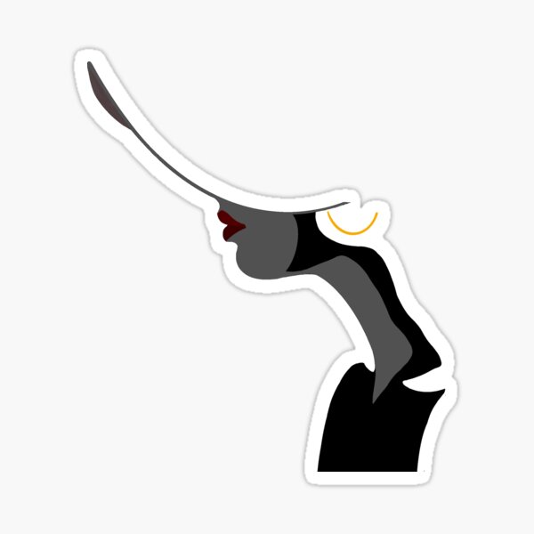 "Woman profile" Sticker for Sale by maximeminerbe | Redbubble