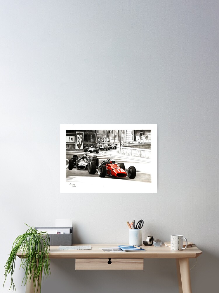 "Ferrari 312F1 1967 Lorenzo Bandini" Poster for Sale by Artem Oleynik ...