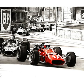 "Ferrari 312F1 1967 Lorenzo Bandini" Poster for Sale by Artem Oleynik ...