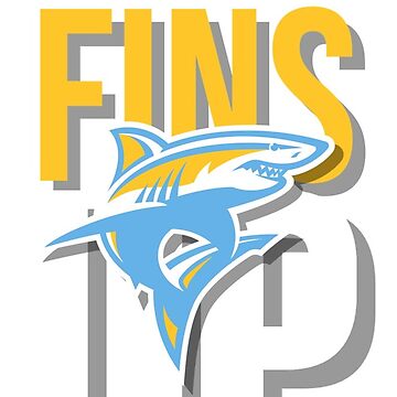 "Fins Up" Sticker for Sale by gracieecooperr | Redbubble