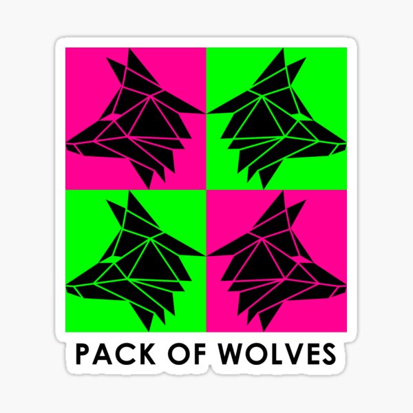 "wolf pack" Sticker for Sale by Armando-Zarock | Redbubble