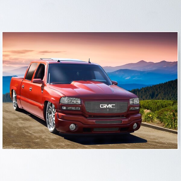 "2007 GMC Custom Sierra Pickup" Poster for Sale by DaveKoontz | Redbubble