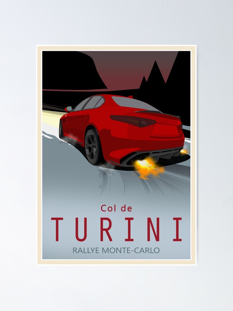 "Col de Turini Manifesto" Poster by Subspeed | Redbubble